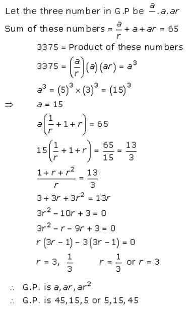 R.D. Sharma Solutions Class 11 | Math Chapter 20 Geometric Progressions