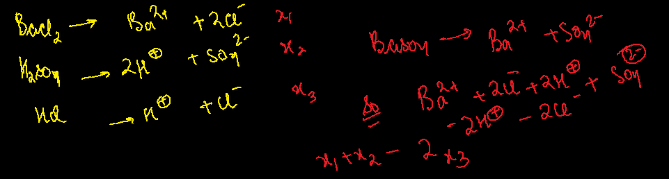 molar conductance of Bacl2, H2so4 ,and HCL at infinite dilutions are ...