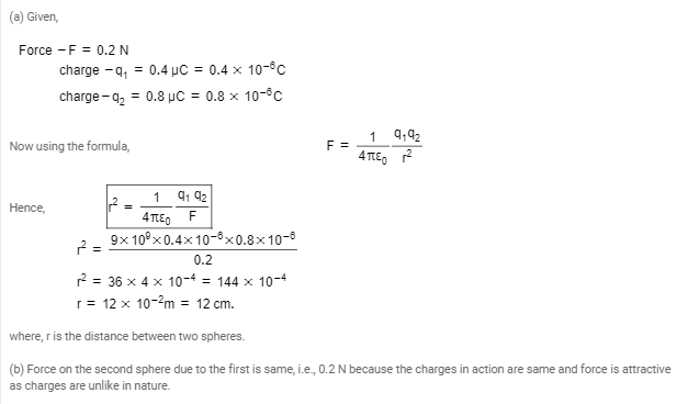 The electrostatic sphere on a small sphere of charge 0.4 micro coulumb ...