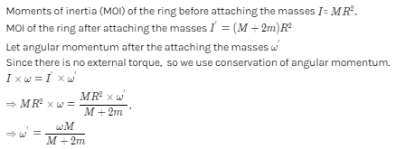 A thin circular ring of mass m and radius R is rotating about its axi ...