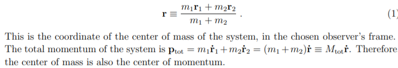 can u pls tell me how R2=M1(R1+R2)/(M1+M2) COMES.. i am not able to s ...