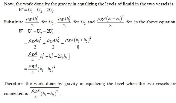 Two identical cylindrical vessels with their bases at the same level - askIITians