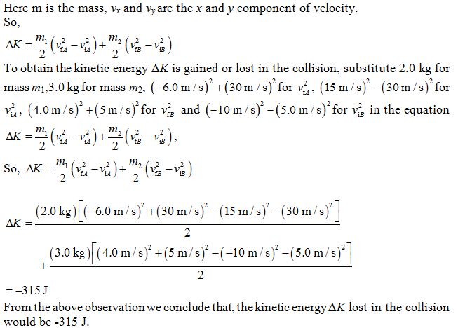 Two Objects A And B Collide A Has Mass 2 0 Kg And B Has Mass 3 0