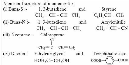 Write the names and structures of the monomers of the following polyme - askIITians