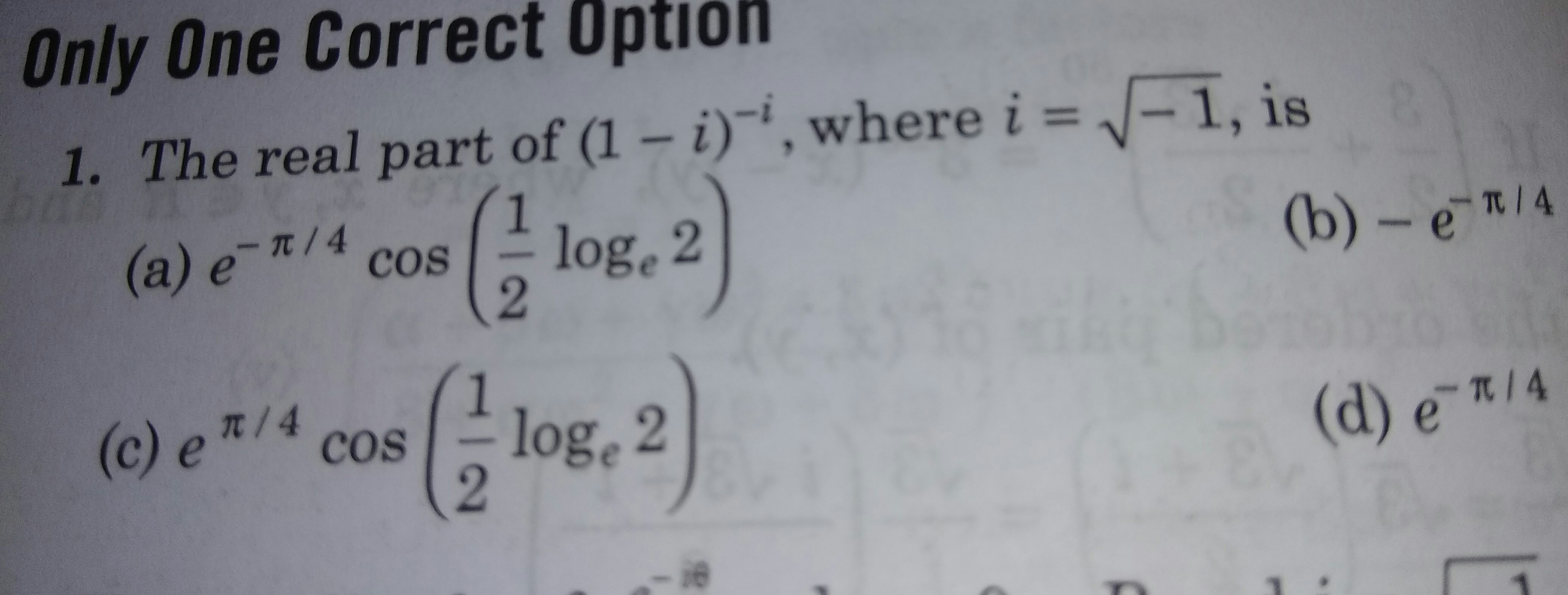 How to get the real part of the above complex number?. - askIITians