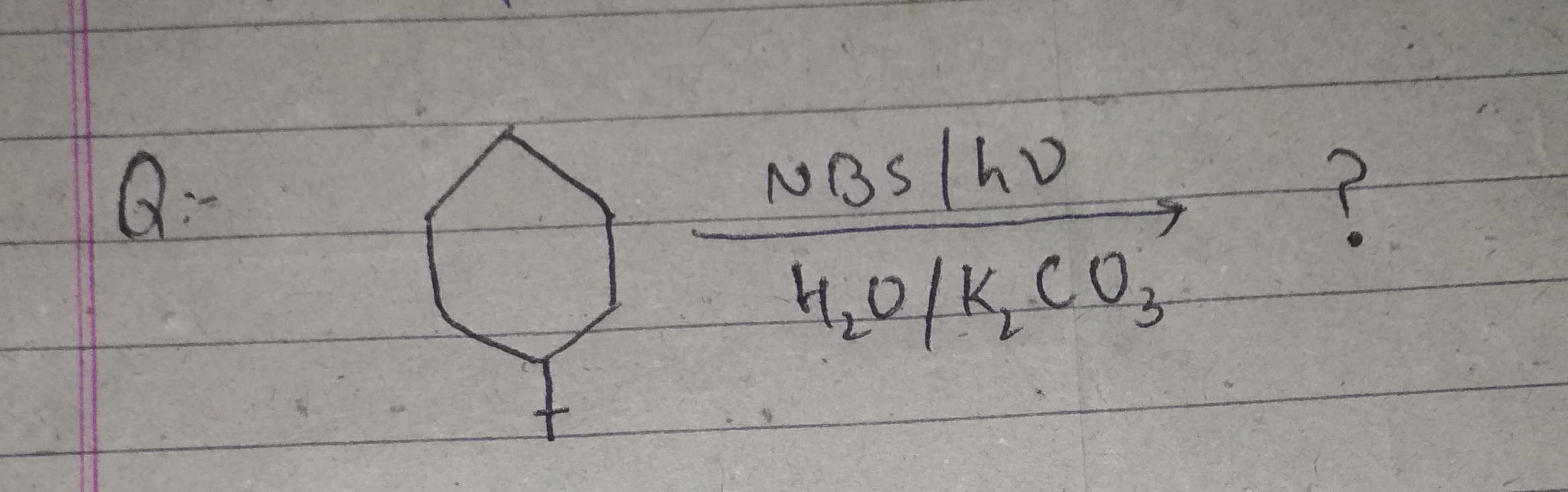 Solve this please...Given is an structure structure in presence of NB ...
