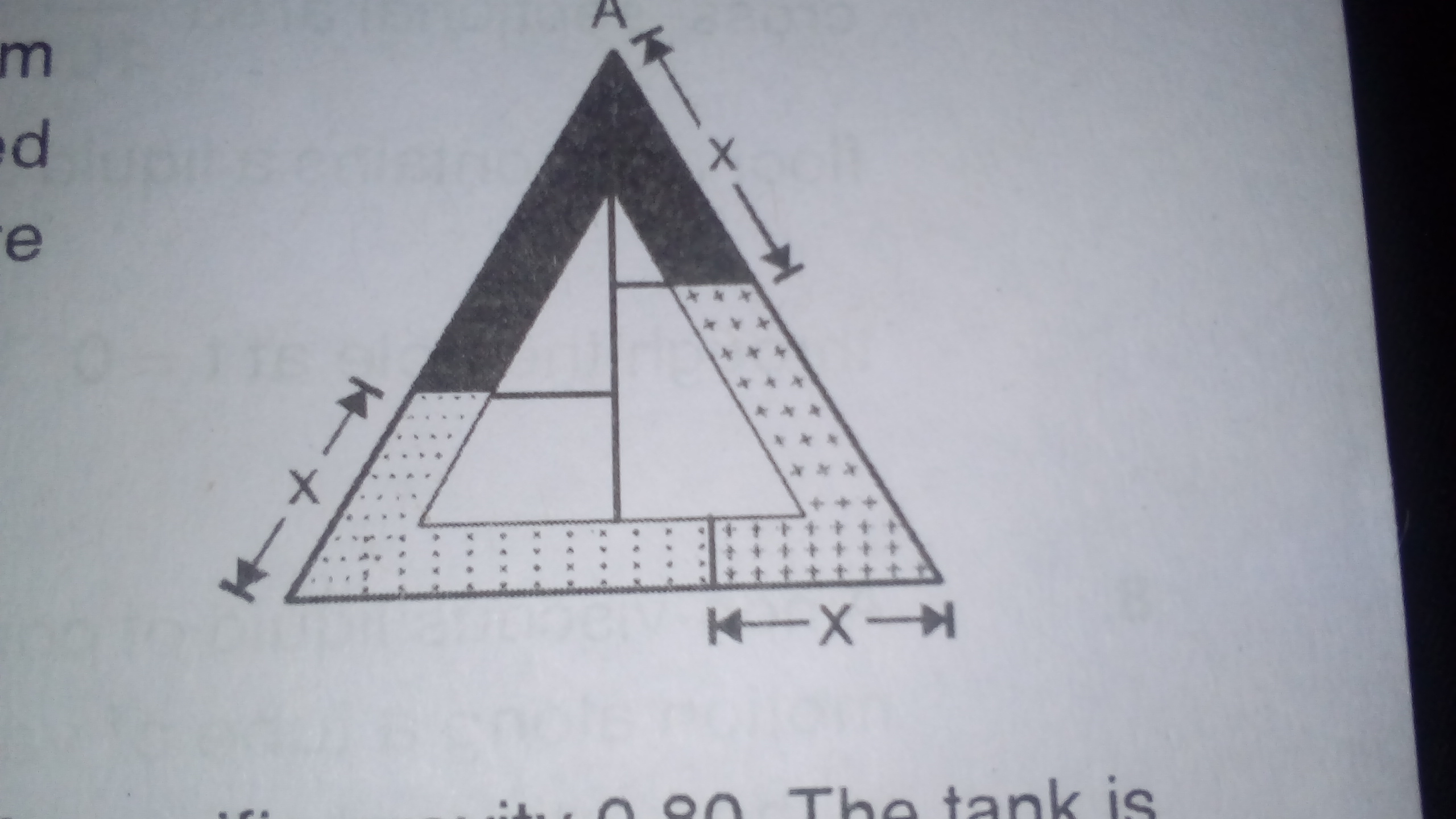 A closed tube in the form of an equilateral triangle of side 3 contai ...
