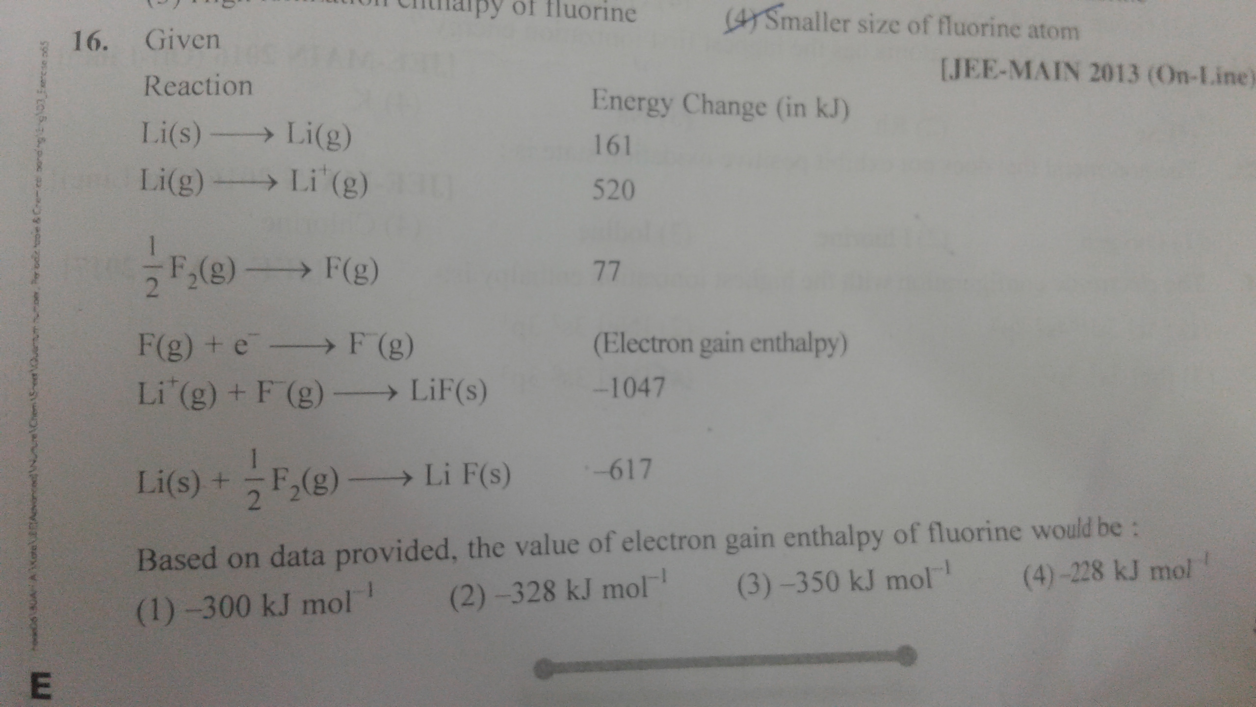How do i calculate it??The value of ege of li is given and even the B ...