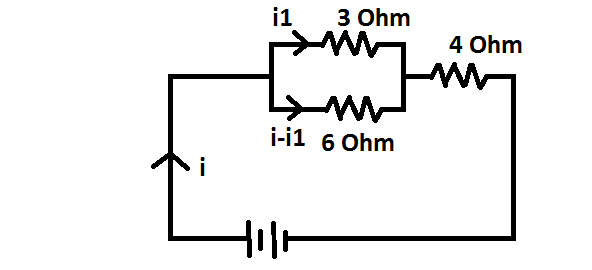 In the figure current through 3 ohm resistor is 0.8A, then find the p ...