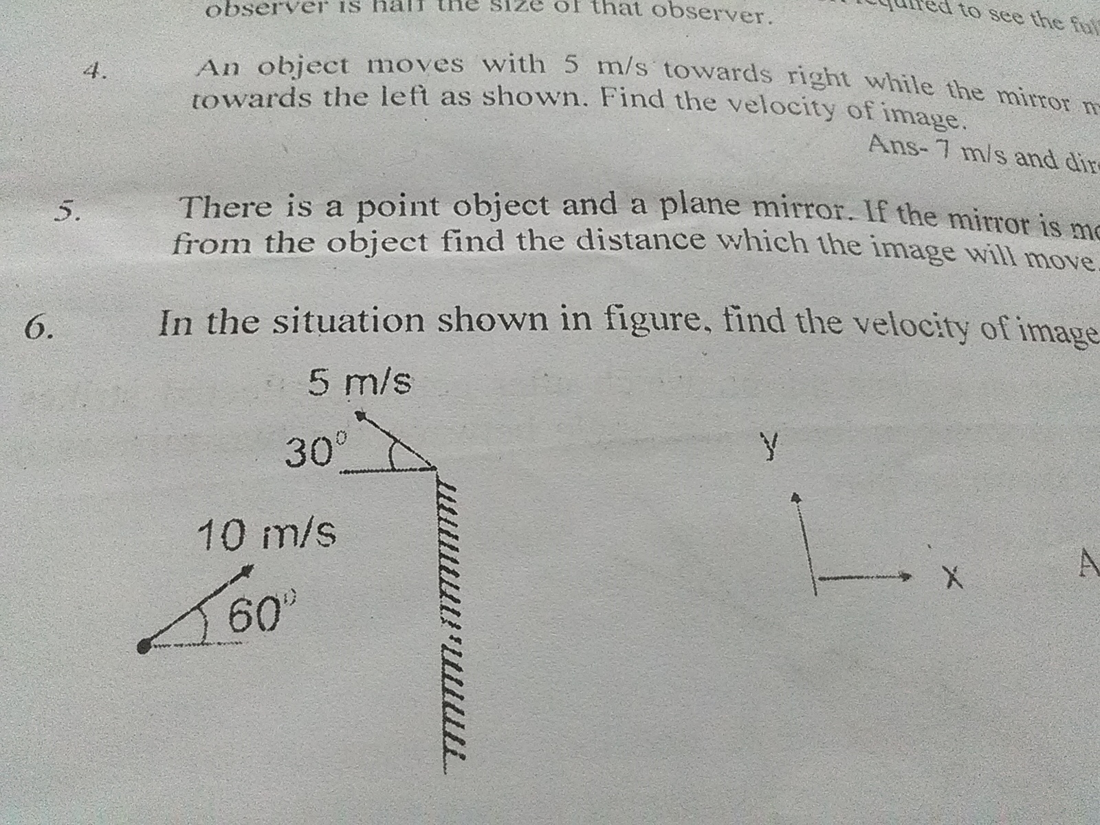6 th one. Find the velocity of IMG Is this formula applicable Vig=2Vm ...
