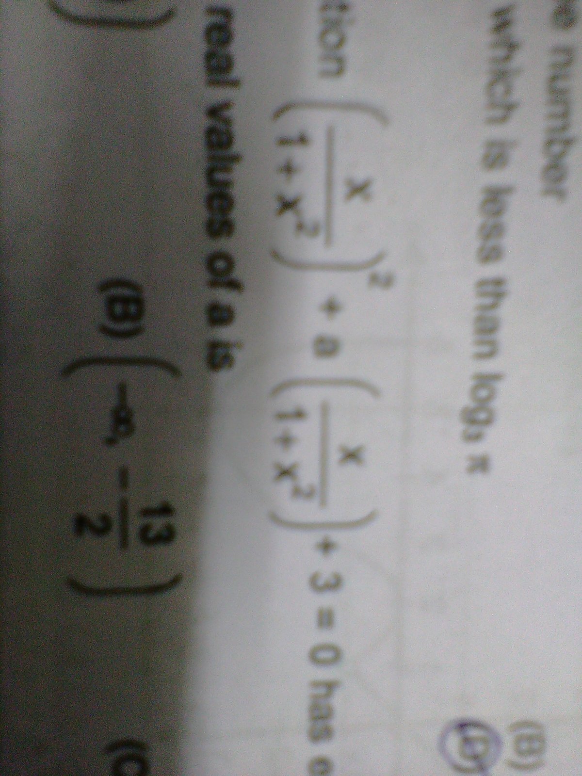 if the equation has exactly two real roots which are distinct,thenthe ...