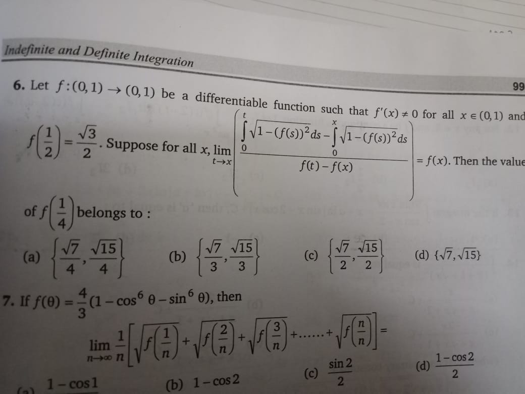 Please help me solve question no. 6, I have attached a image and plea ...