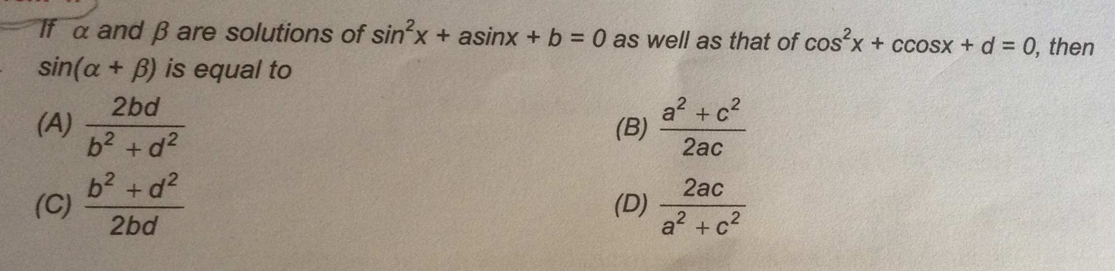 How do you solve this question? The answer is D ...