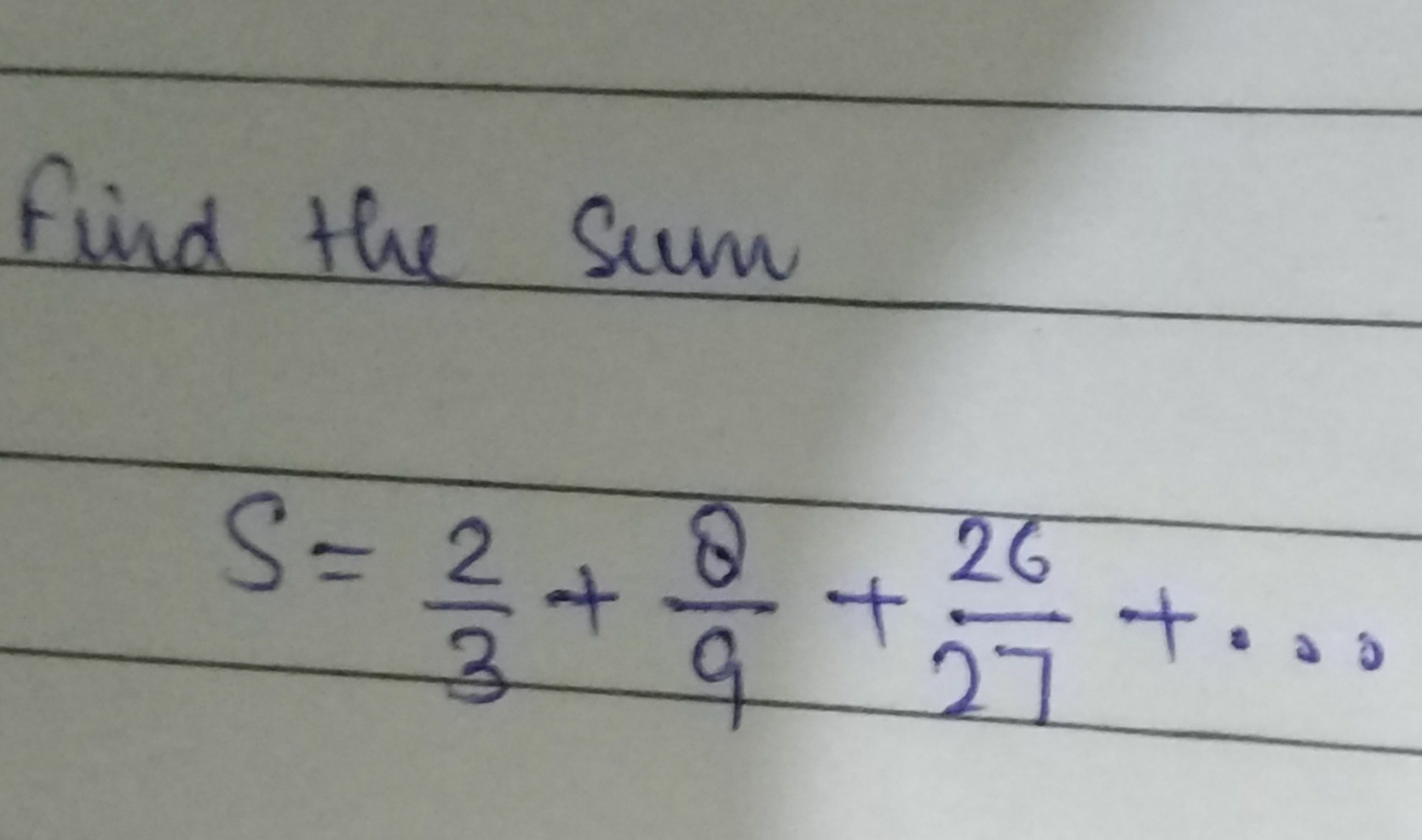 You have to find the sum upto infinity.....Plz answer fast - askIITians