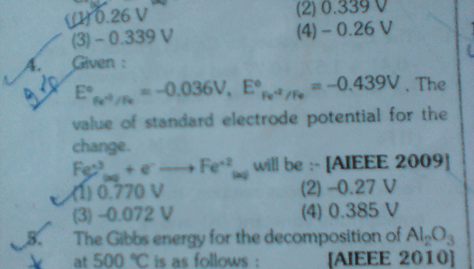 sir in this question we have used equation G=nFE to get the E of resu ...