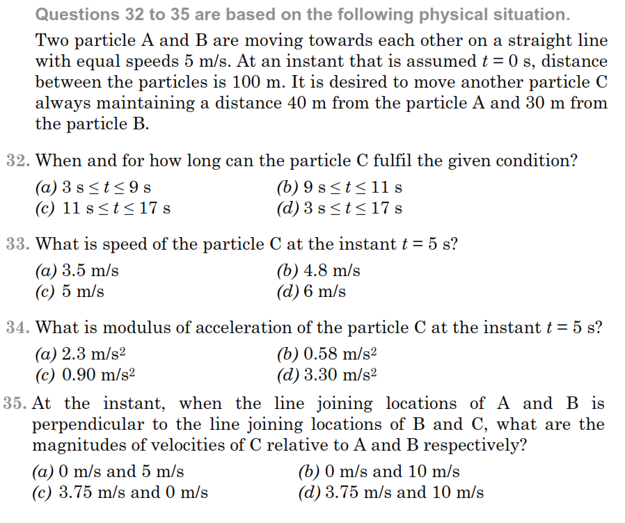 Plz solve question (Full question see in image)Two particle A and B a ...
