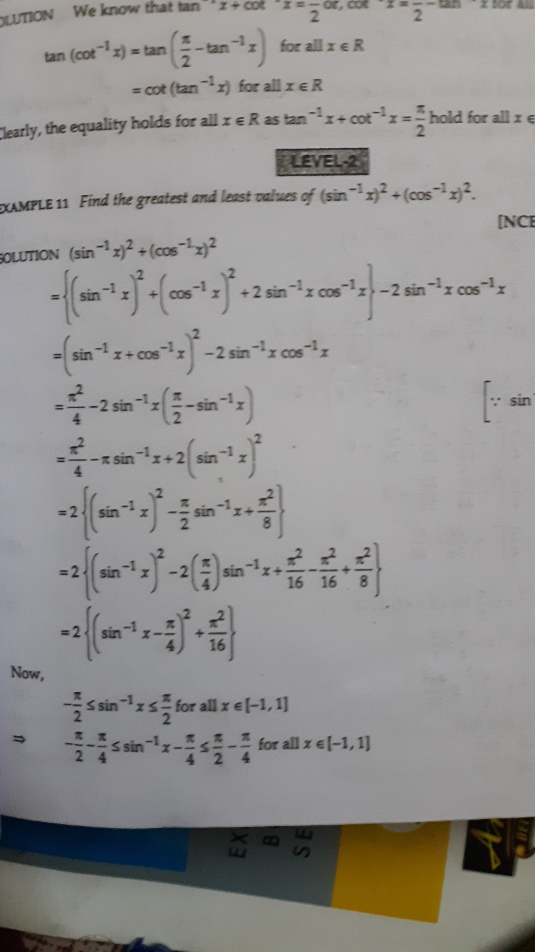 Range of (arcsinx-pi/4)explain sir in detailsstep bu step - askIITians