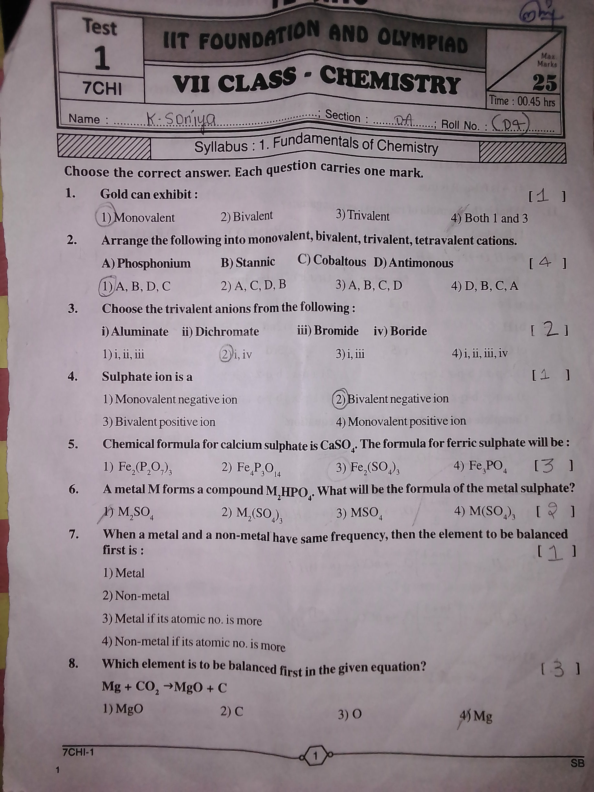 Gold can exhibit?1 monovalent 2)bivalent 3)trivalent 4)both 1 and 3 ...