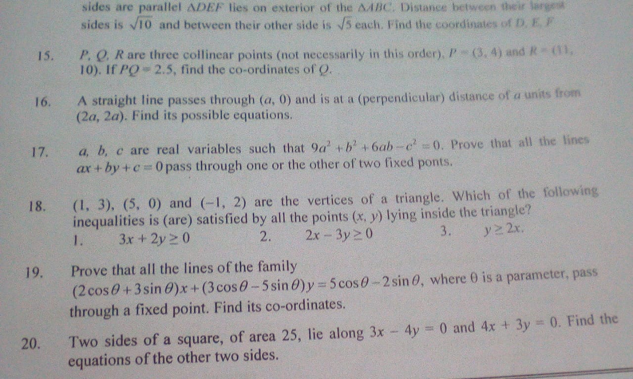 Please prove that question 17 ...