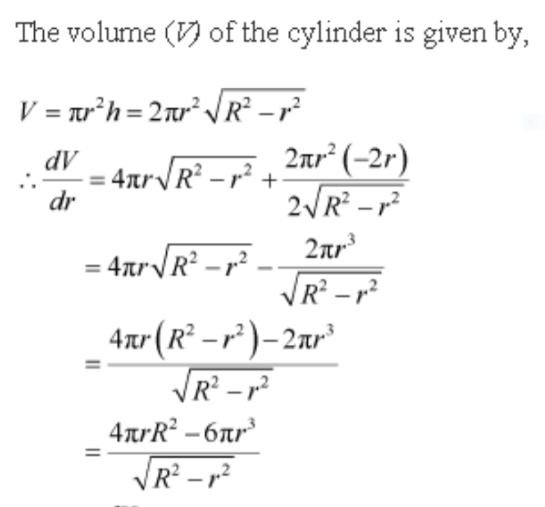 how is this done(2 pie r^2-2r/(2R^2-r^2)^1/2 is this supposed to so w - askIITians