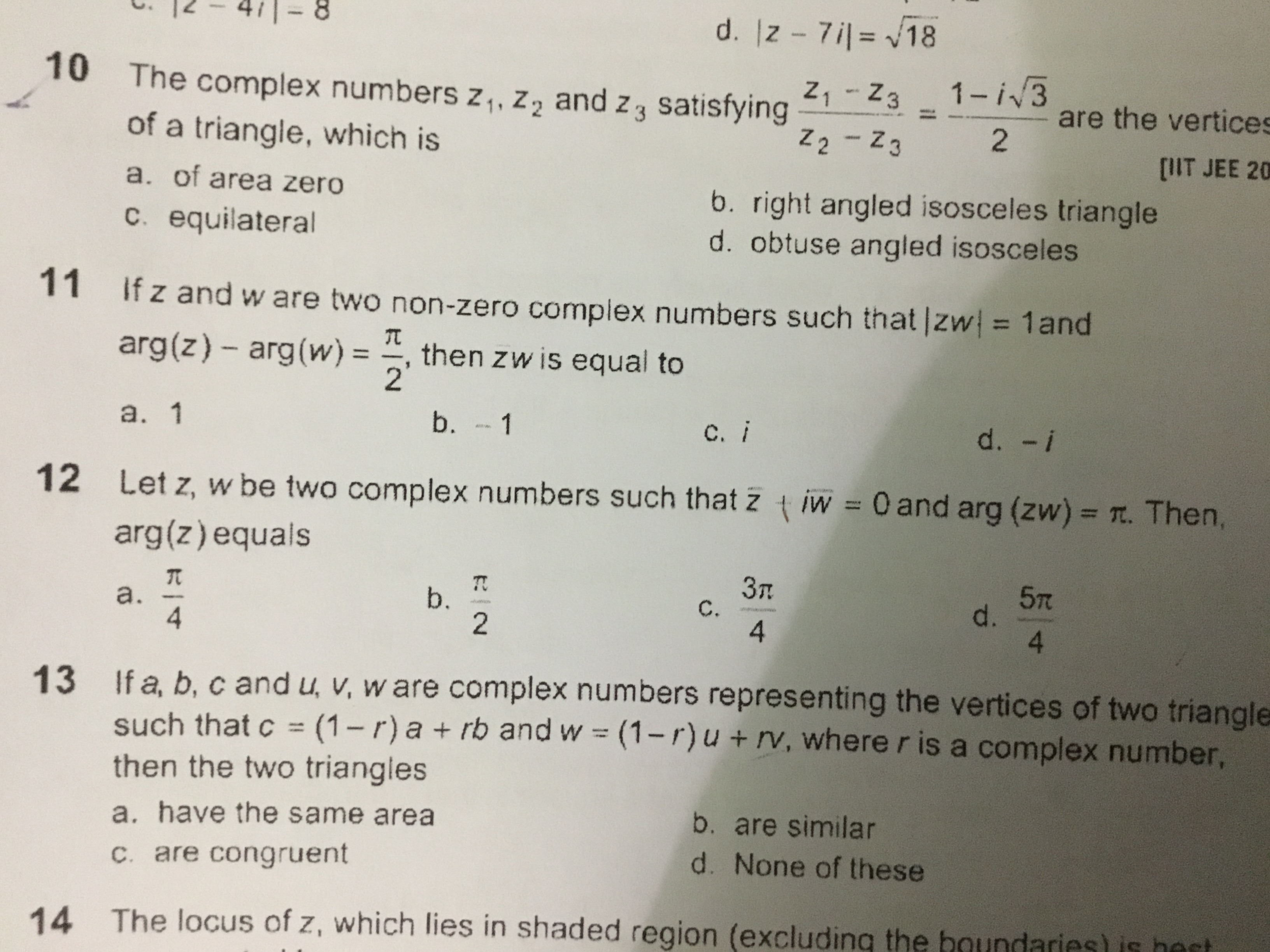 Please give full solution and answer the question number 11 in attach ...