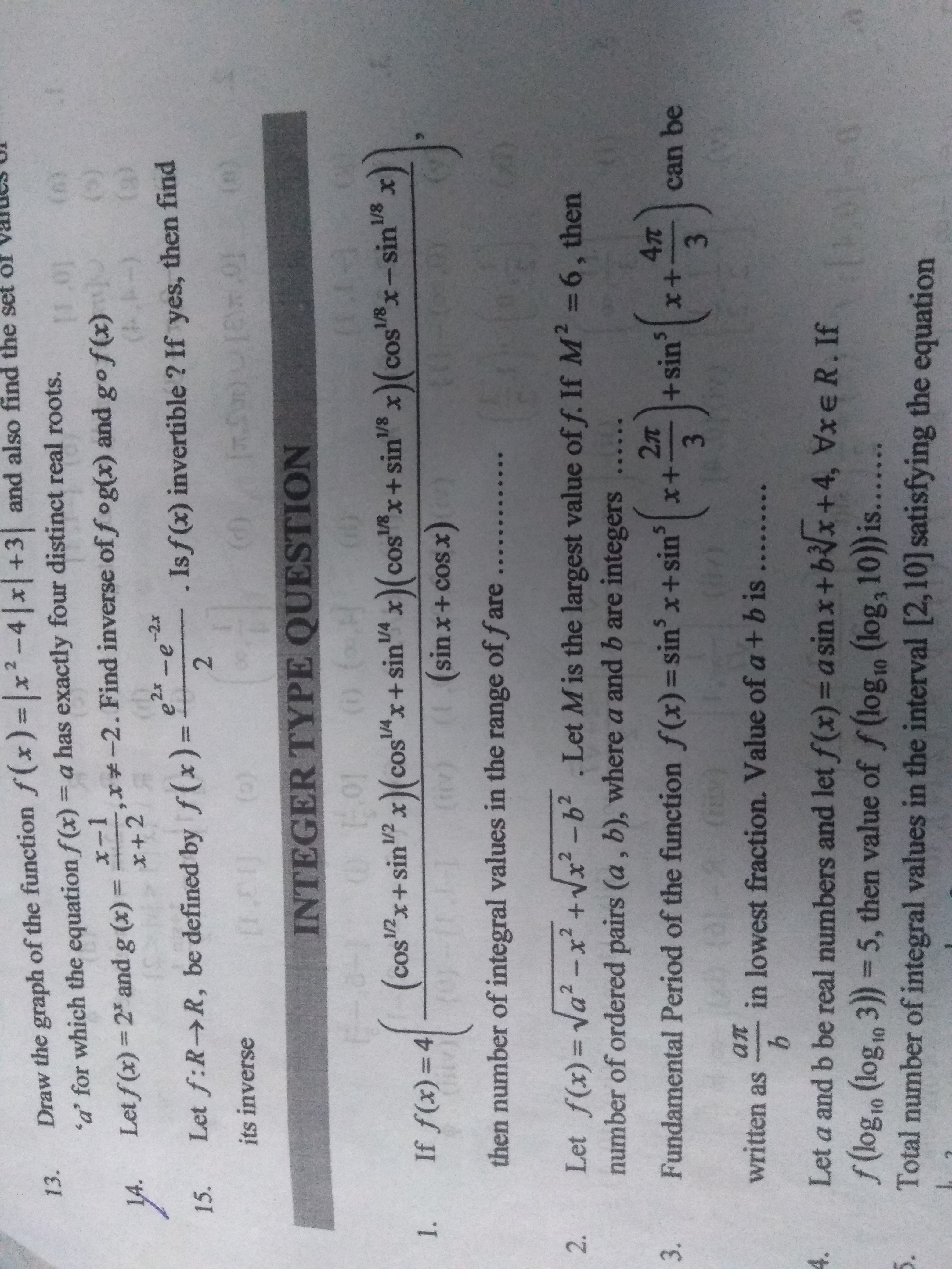 Question number 1 of integer type. Please so give complete solution ...