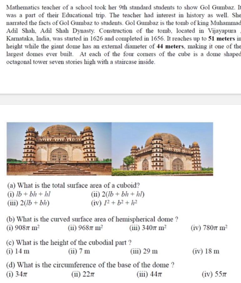 Please Solve The Case Study Questions Class 9 Maths Doubt